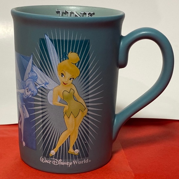 Disney | Dining | Authentic Original Disney Parks Tink Mug Blue Tinker ...